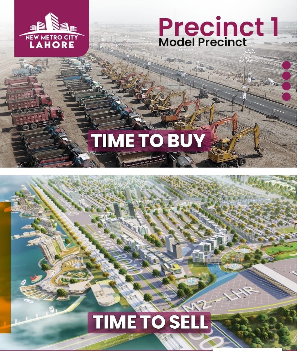 100 Days Development Update of Precinct 1, New Metro City Lahore